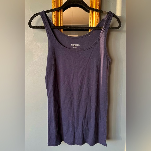 Merona | Tops | Navy Blue Boyfriend Tank | Poshmark